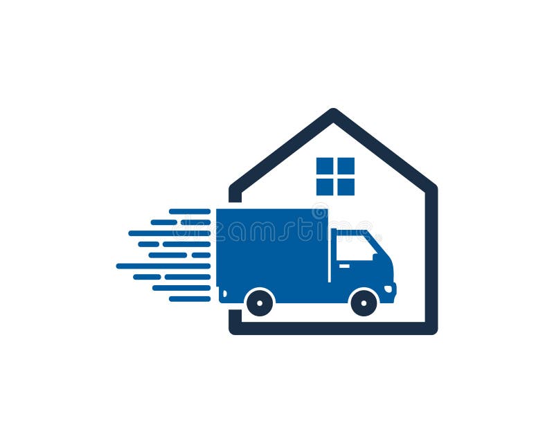 Logotipo E Icono De Entrega a Domicilio Ilustración del Vector ...
