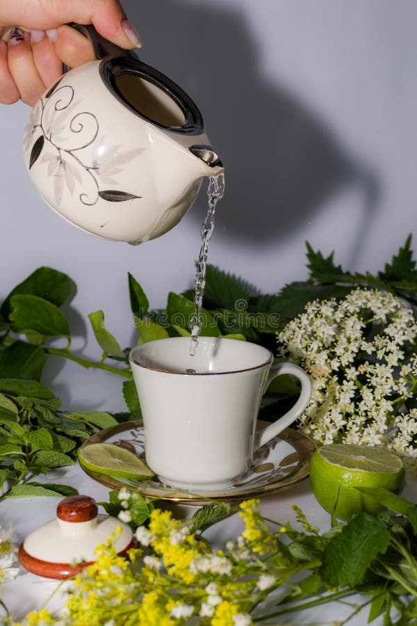 Serving Aromatic Water in a Well Stock Photo - Image of close ...