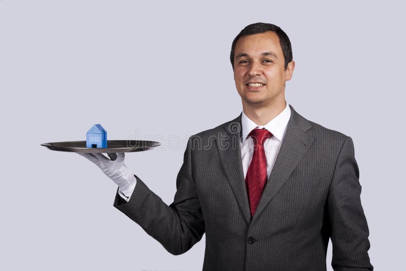 Serving the Best House Service Stock Photo - Image of assistance ...