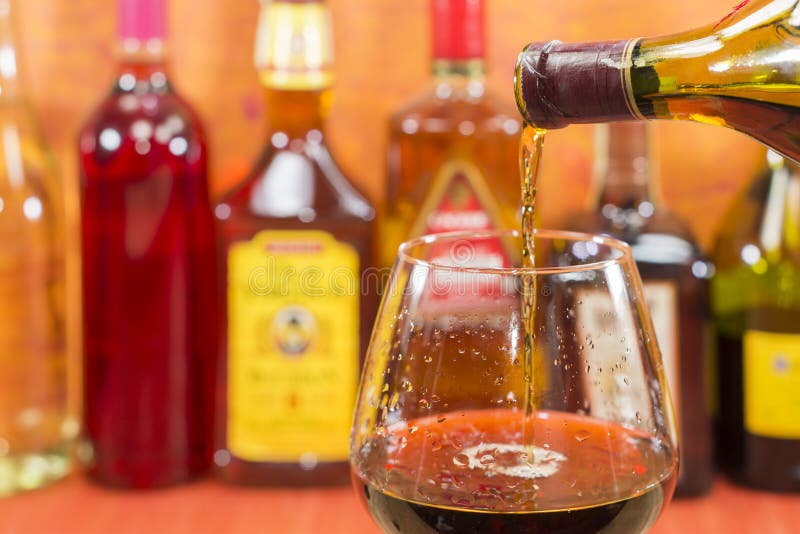 Serving a brandy stock image. Image of liquor, serving - 100537277