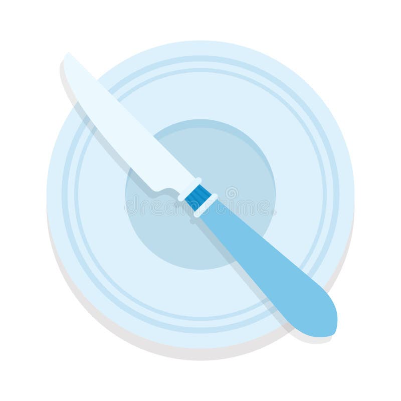 Serving a Bread Plate with Butter Knife Vector Flat Isolated Stock ... Serving a Bread Plate with Butter Knife Vector Flat Isolated Stock ...