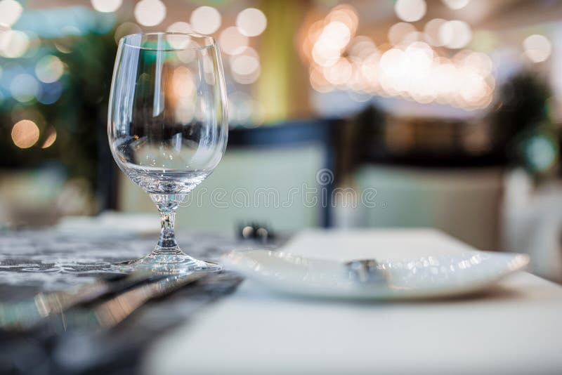 Serving the Dining Table in the Restaurant Stock Photo - Image of ...