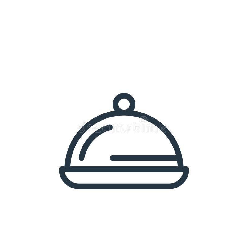 Serving Dish Icon Vector from Kitchen Concept. Thin Line Illustration ...