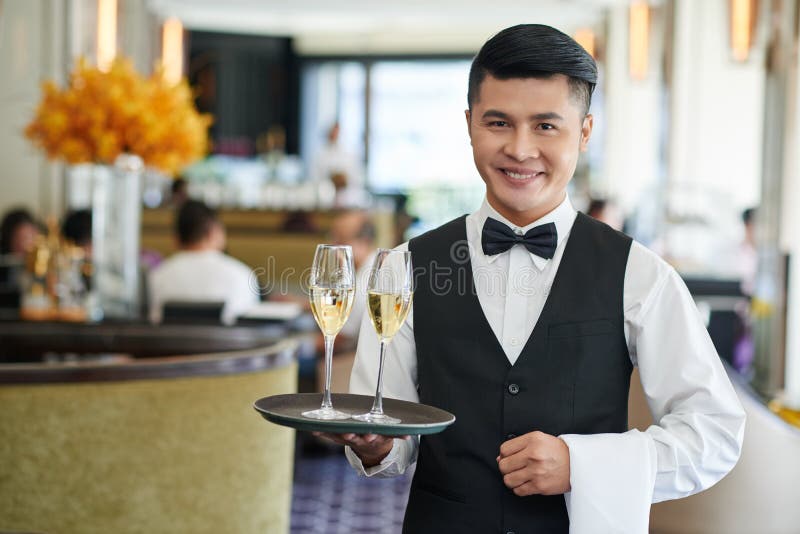 Serving drinks stock photo. Image of asian, hotel, hospitality - 90009394