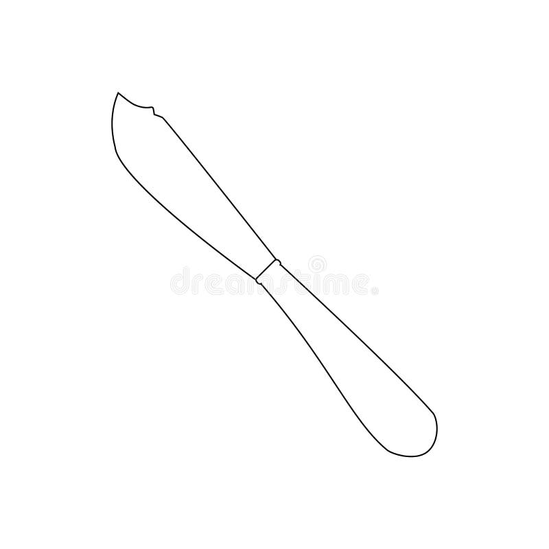 Fish Knife with Retro Style Decor. Ink Black and White Drawing Woodcut ...
