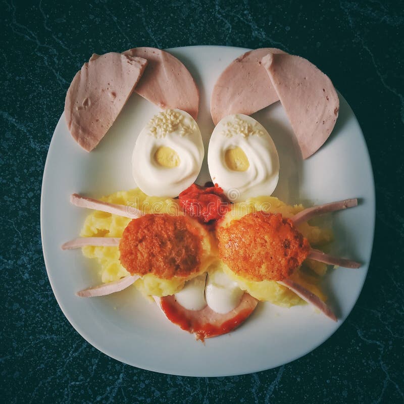 Serving food rabbit stock photo. Image of flower, dish - 230389750