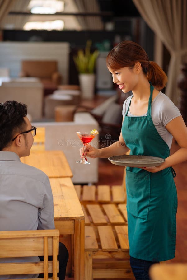 Serving a guest stock image. Image of guest, smiling - 53461879