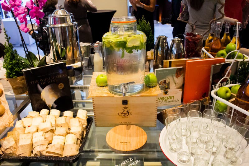 Serving lemonade in style editorial stock photo. Image of style - 63358418