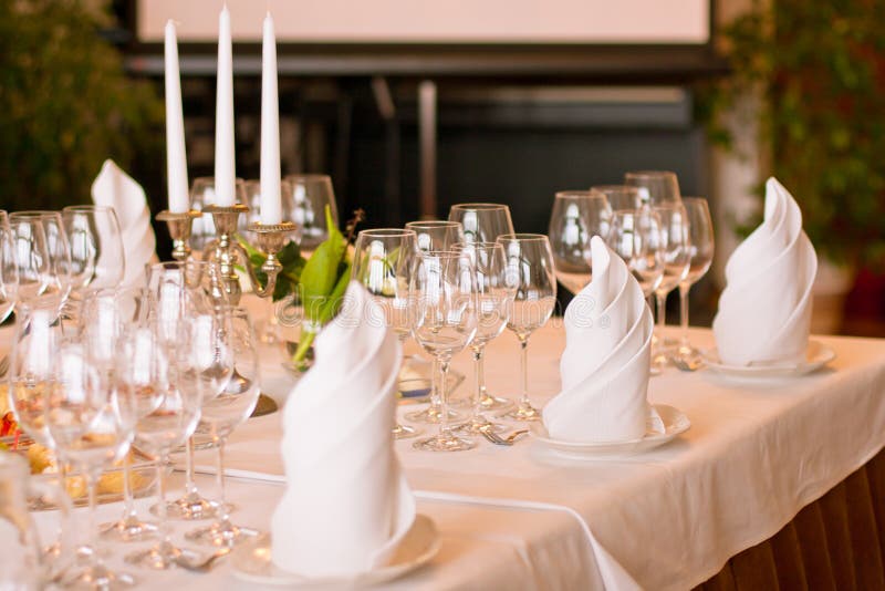 Serving luxury glasses stock photo. Image of table, party - 18459076