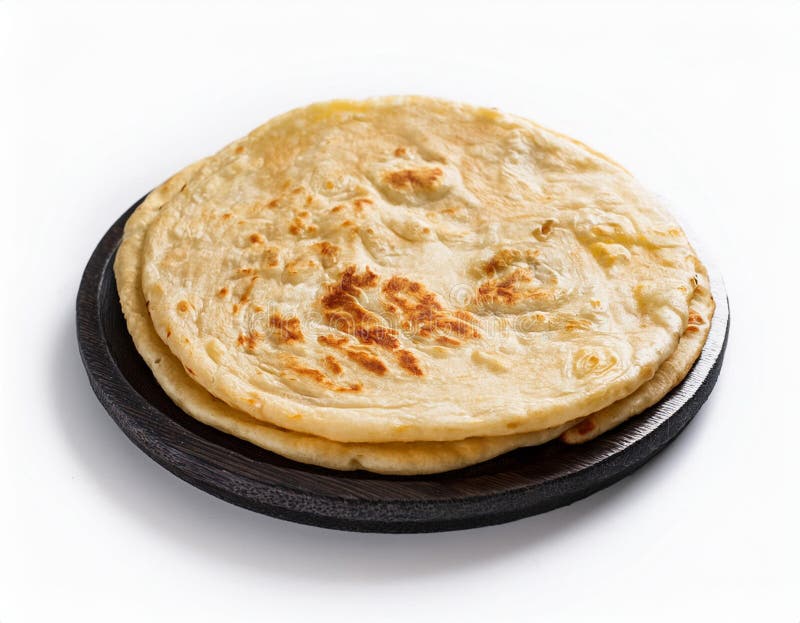 Plain Indian Roti stock illustration. Illustration of traditional ...