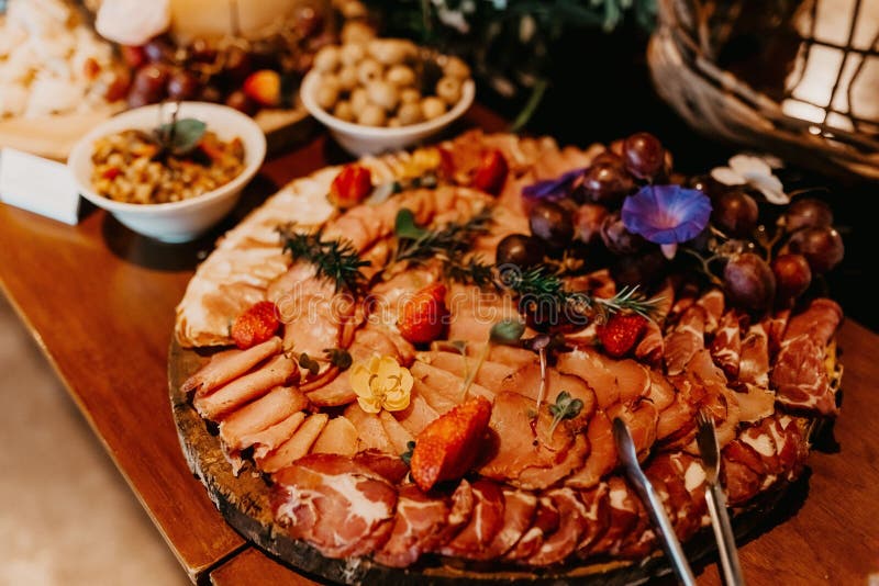 Serving Platter Filled with an Assortment of Snacks during the Ceremony ...