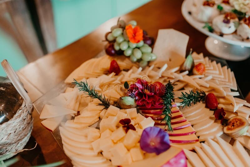 Serving Platter Filled with an Assortment of Snacks during the Ceremony ...