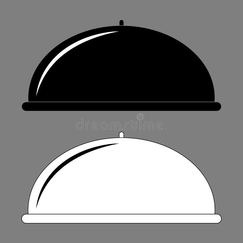 Serving Platter Food Dish Flat Design Icon - Vector Illustration Stock ...