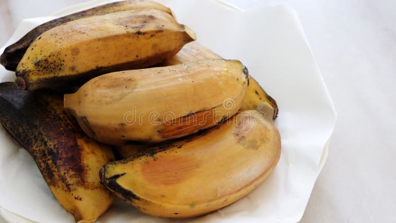 Serving of Saba Banana, a Type of Cooking Banana Stock Image - Image of ...