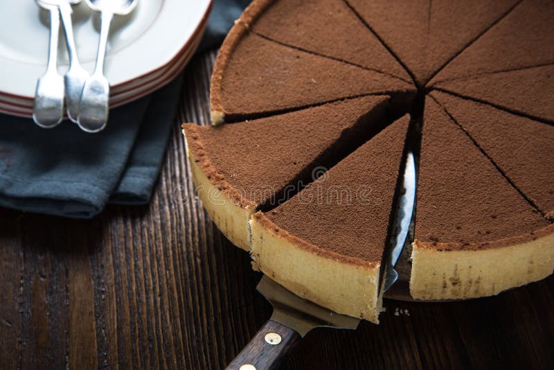 Serving Slice of Homemade Chocolate Cake Stock Photo - Image of baked ...