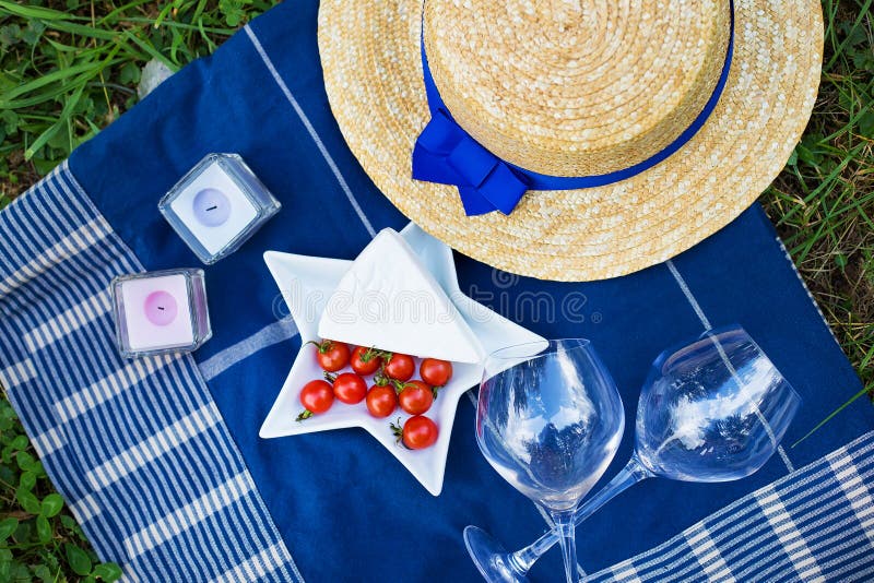 Serving a Summer Picnic in French Style Stock Photo - Image of fresh ...