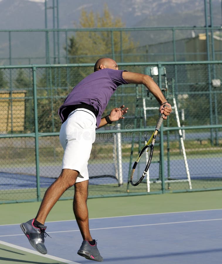 Serving a tennis ball stock photo. Image of competition - 19510550