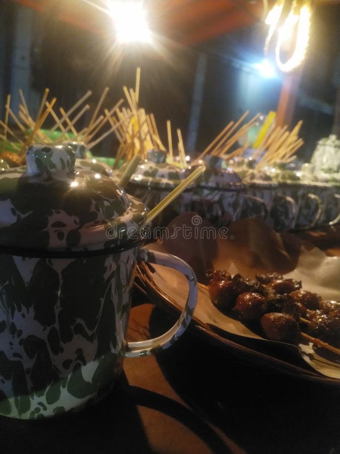 Serving of Traditional Angkringan Food Stalls Originating from Central ...