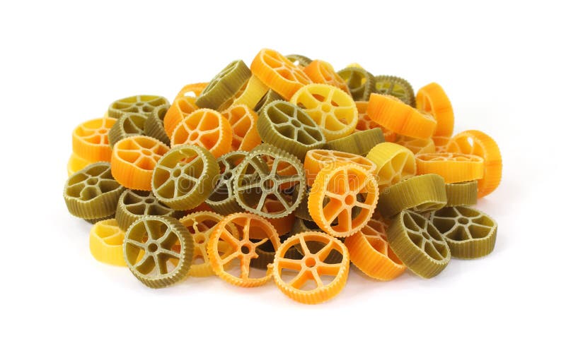 Serving of Wagon Wheel Pasta Stock Image - Image of diet, wagon: 18074551