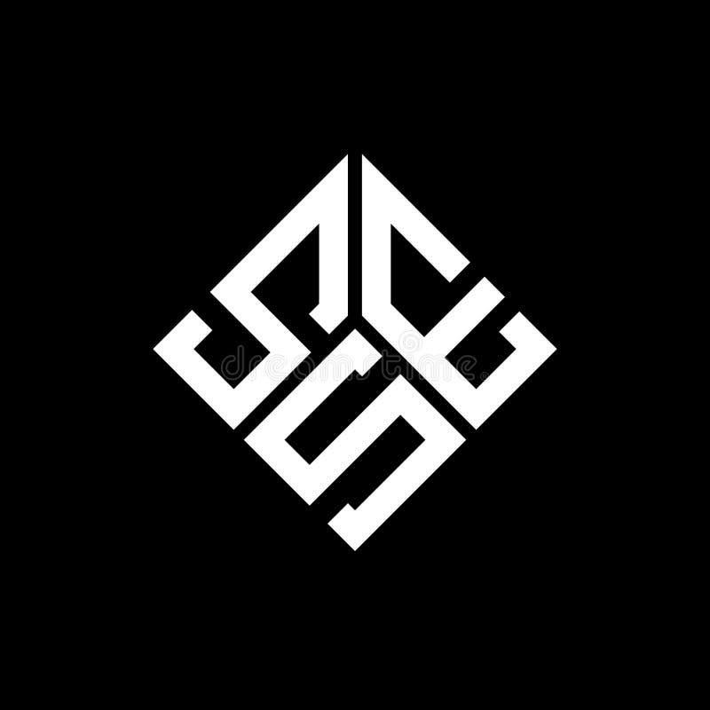 SES Letter Logo Design on Black Background. SES Creative Initials ...