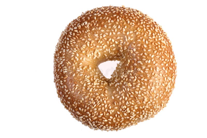 Bagel stock image. Image of bread, round, isolated, sesame - 370251
