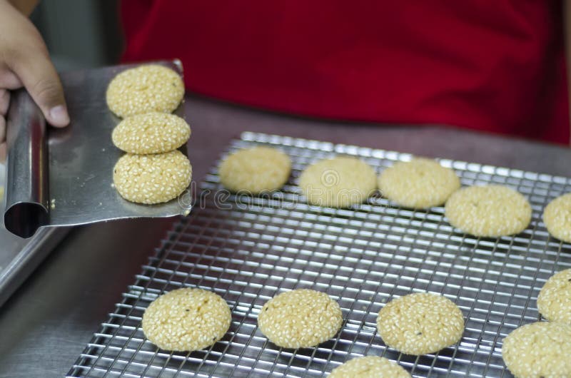 Sesame biscuits stock image. Image of sweet, dessert - 28626589