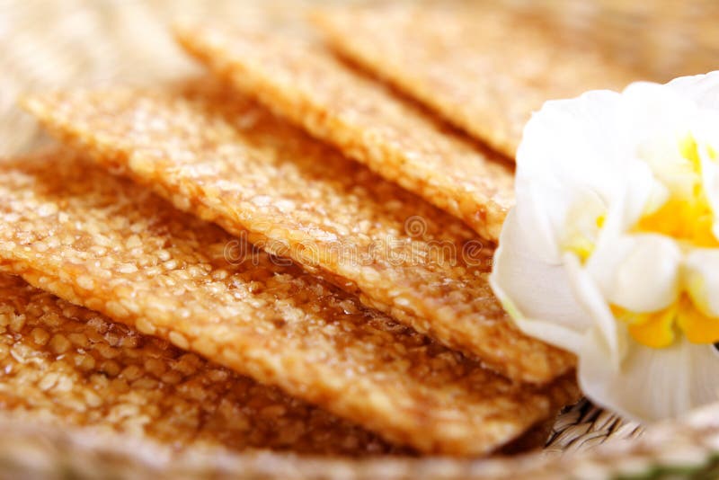 Sesame cakes stock image. Image of healthy, diet, yellow - 643835