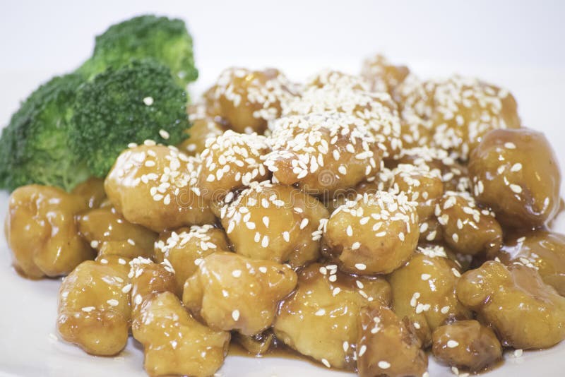 Sesame Chicken with Vegetables Ready To Eat Stock Photo - Image of menu ...