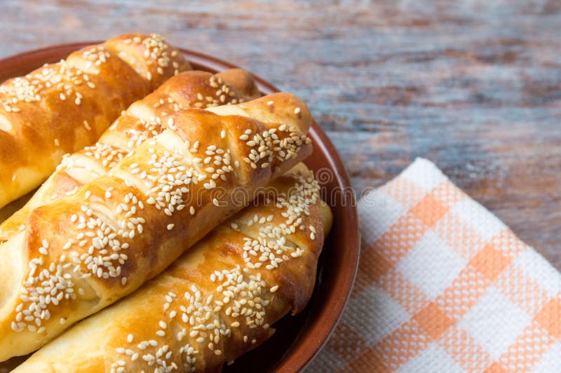 Sesame Covered Pastry in a Bowl Stock Image - Image of bunch, freshness ...