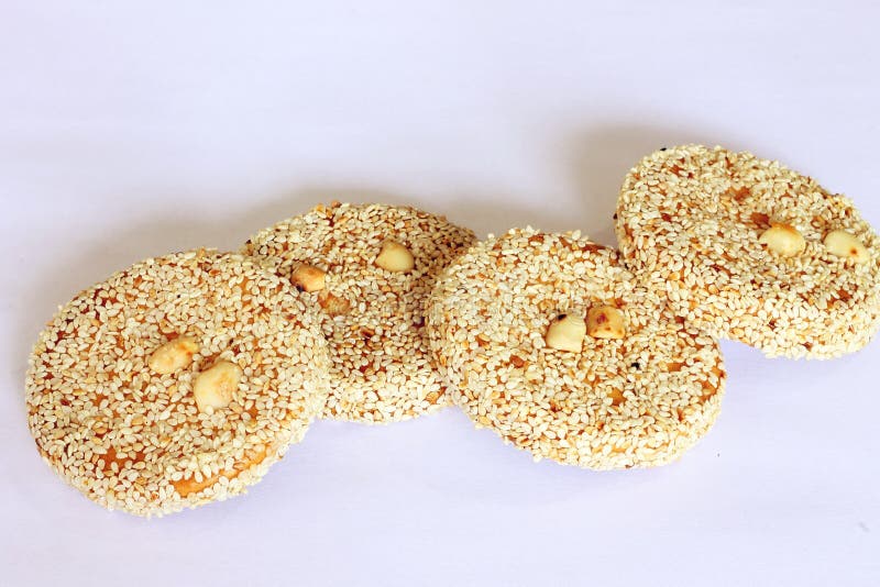 Sesame cracker stock image. Image of chip, crunchy, fresh - 39037495