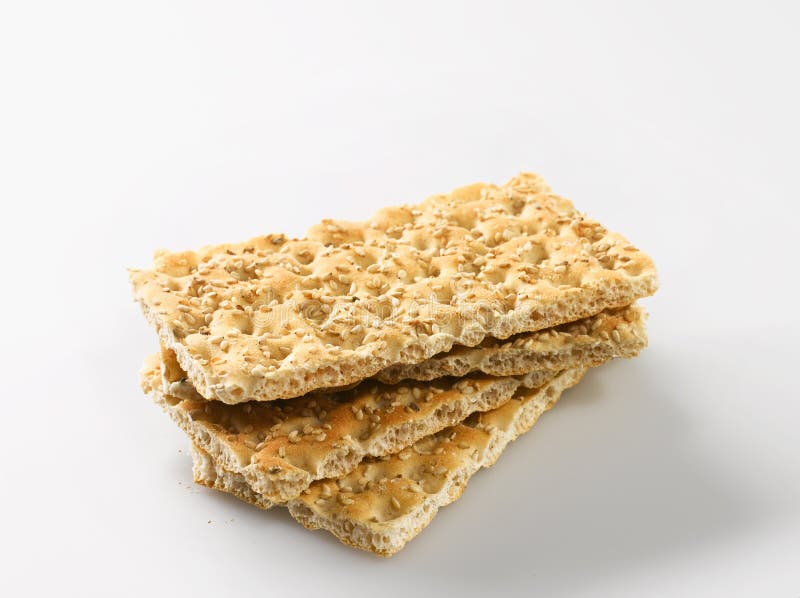 Sesame crispbreads stock photo. Image of healthy, snack - 7675988