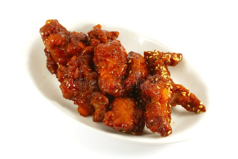 Sesame Kung Pow Chicken stock photo. Image of cuisine - 6068364