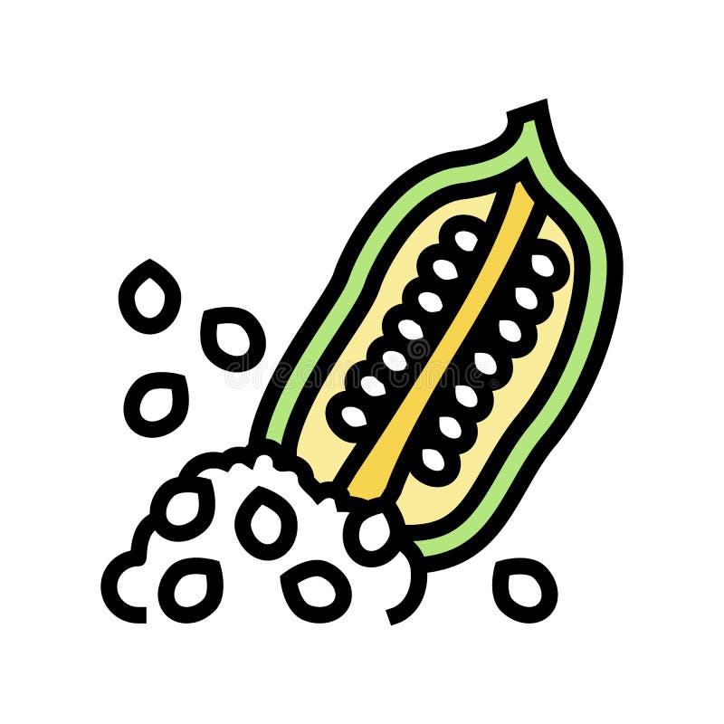 Sesame Nut Color Icon Vector Illustration Stock Vector - Illustration ...