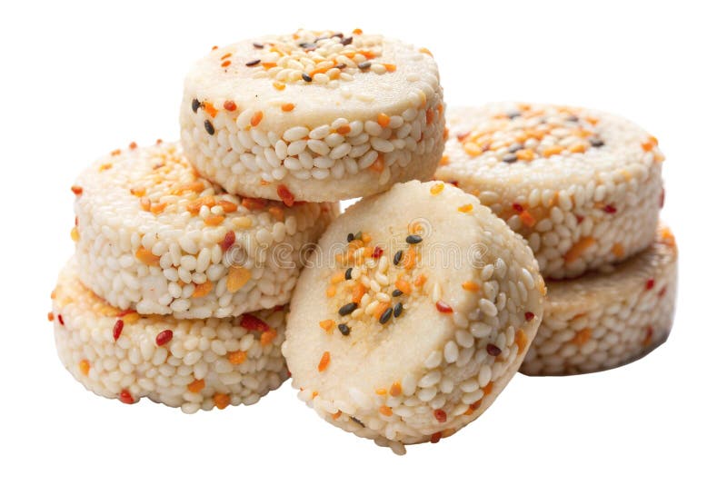 Sesame Rice Cakes stock photo. Illustration of sweet - 354390754
