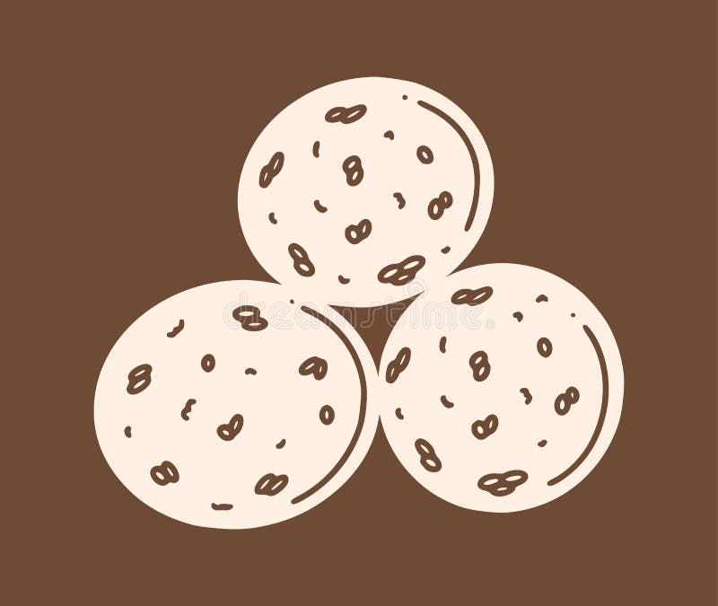 Sesame Seed Balls, Jian Dui Vector Illustration. Chinese New Year ... Sesame Seed Balls, Jian Dui Vector Illustration. Chinese New Year ...