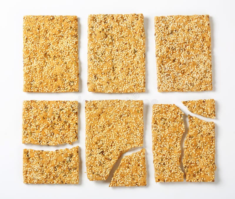 Sesame seed crackers stock image. Image of nutritious - 56805947