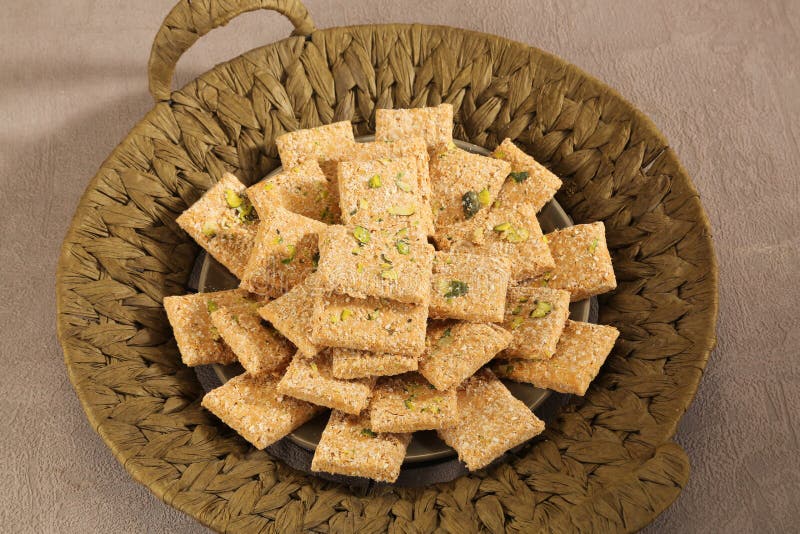 Sesame seed jiggery Gajak stock photo. Image of seed - 64570884