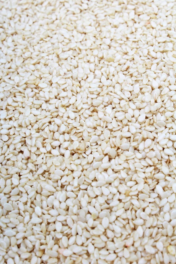 Sesame Seed Texture. Sesame Seeds Pattern As Background Stock Image ...