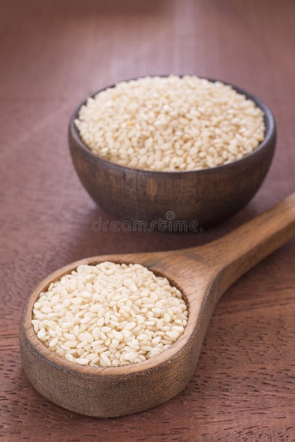 Sesame Seeds - Sesamum Indicum Stock Image - Image of healthy, food ...