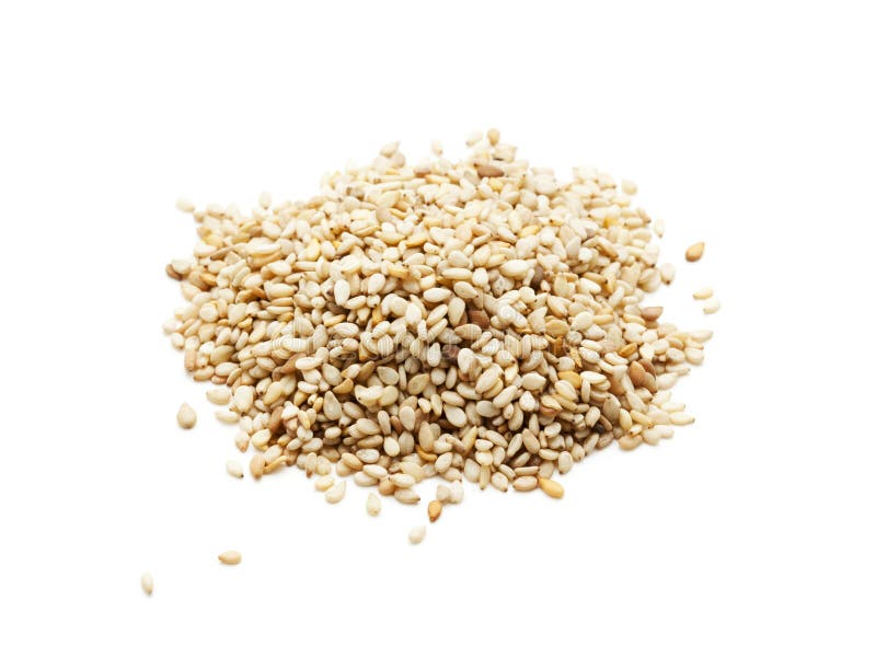 Sesame seeds isolated stock image. Image of grain, heap - 21146979