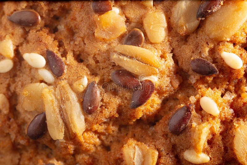 Sesame and Sunflower Seeds on Toasted Bread. Stock Photo - Image of ...