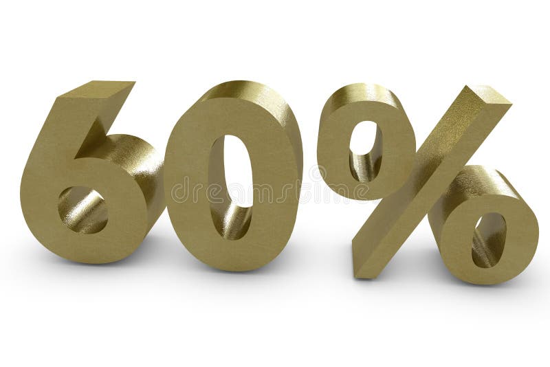 Sessenta por cento ilustração stock. Ilustração de fundo - 11649708