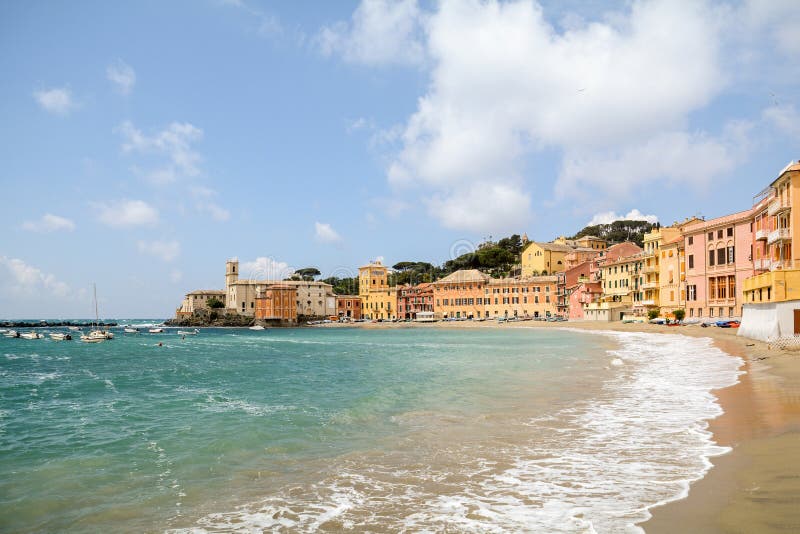 Sestri Levante, Liguria: Seaside with Old Town and Beach Baia Del ... Sestri Levante, Liguria: Seaside with Old Town and Beach Baia Del ...