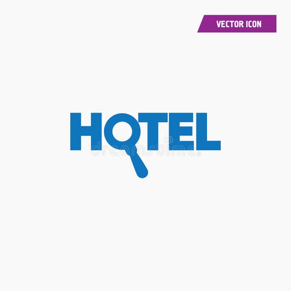 Blue Hotel Inspection - Looking for a Hotel Icon Stock Vector ...