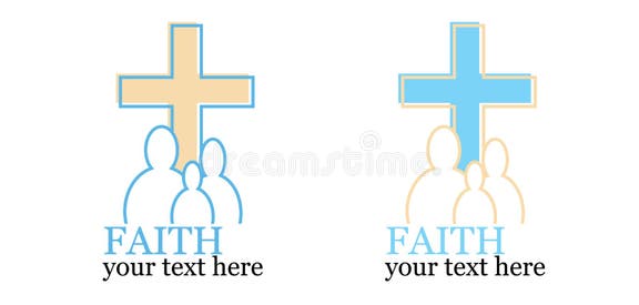 Christian Cross Logos Stock Illustrations – 726 Christian Cross Logos ...