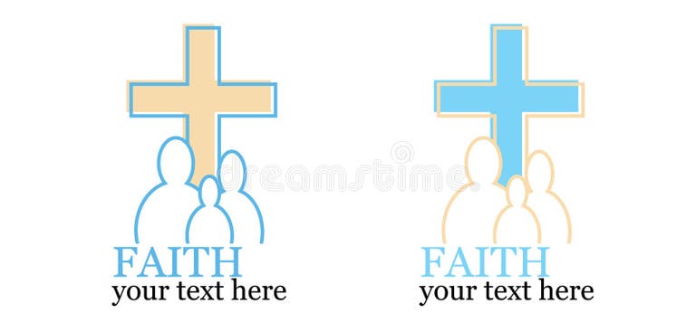 Christian Cross Logos Stock Illustrations – 726 Christian Cross Logos ...