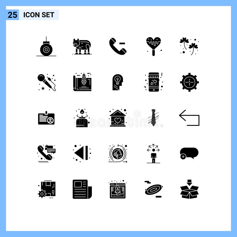 Set of 25 Modern UI Icons Symbols Signs for Voice, Irish, Contact ... Set of 25 Modern UI Icons Symbols Signs for Voice, Irish, Contact ...
