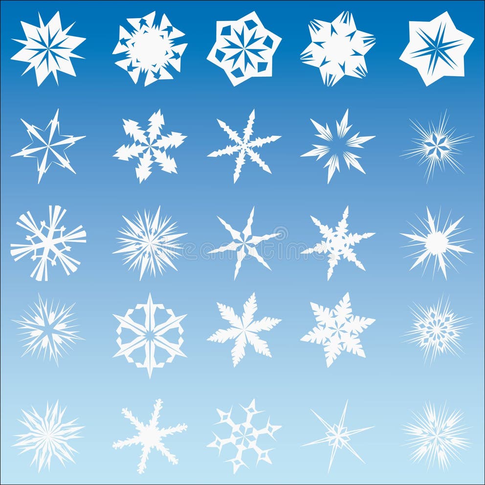 Flakes Set Snow Vector Stock Illustrations – 3,534 Flakes Set Snow ...