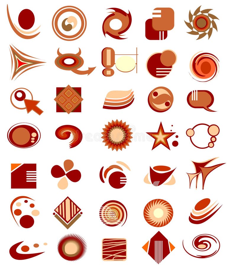 Set logo stock vector. Illustration of pink, design, logotype - 7981640