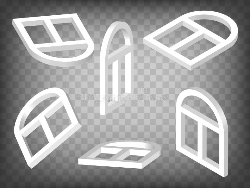 Set 3D Frame Drops Rectangle Stock Vector - Illustration of design ...